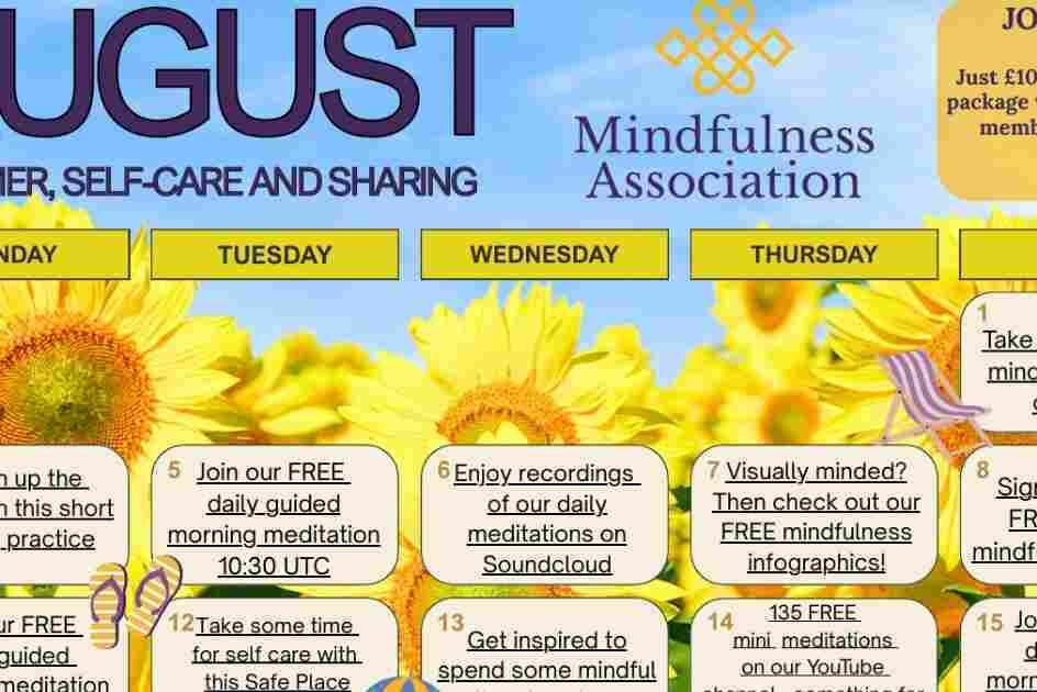 Mindfulness Calendars - Mindfulness Association